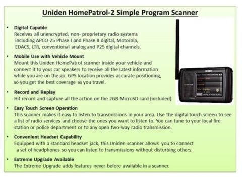 Uniden HomePatrol 2 Review, A Brilliant Program Digital Police Scanner